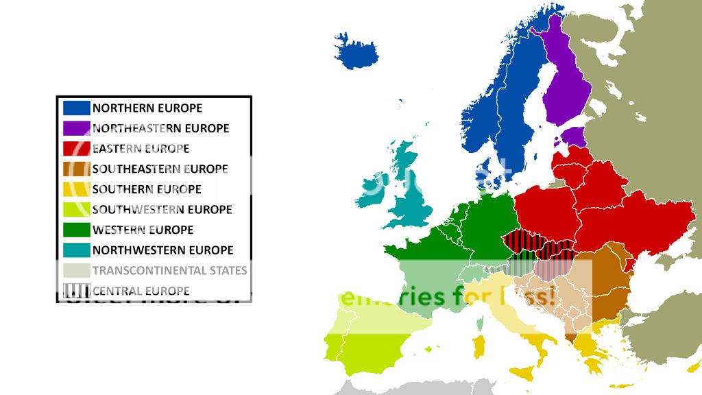 [OC] Subregions Europe [1920x1080] : r/MapPorn